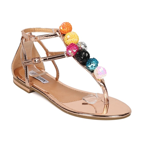 Cape Robbin | Shoes | Cape Robbin Gold Metallic Tstrap Sandal | Poshmark